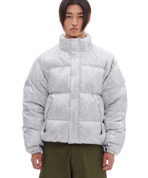 NOISE PUFFER DOWN JACKET (GRAY) | KRAZZY