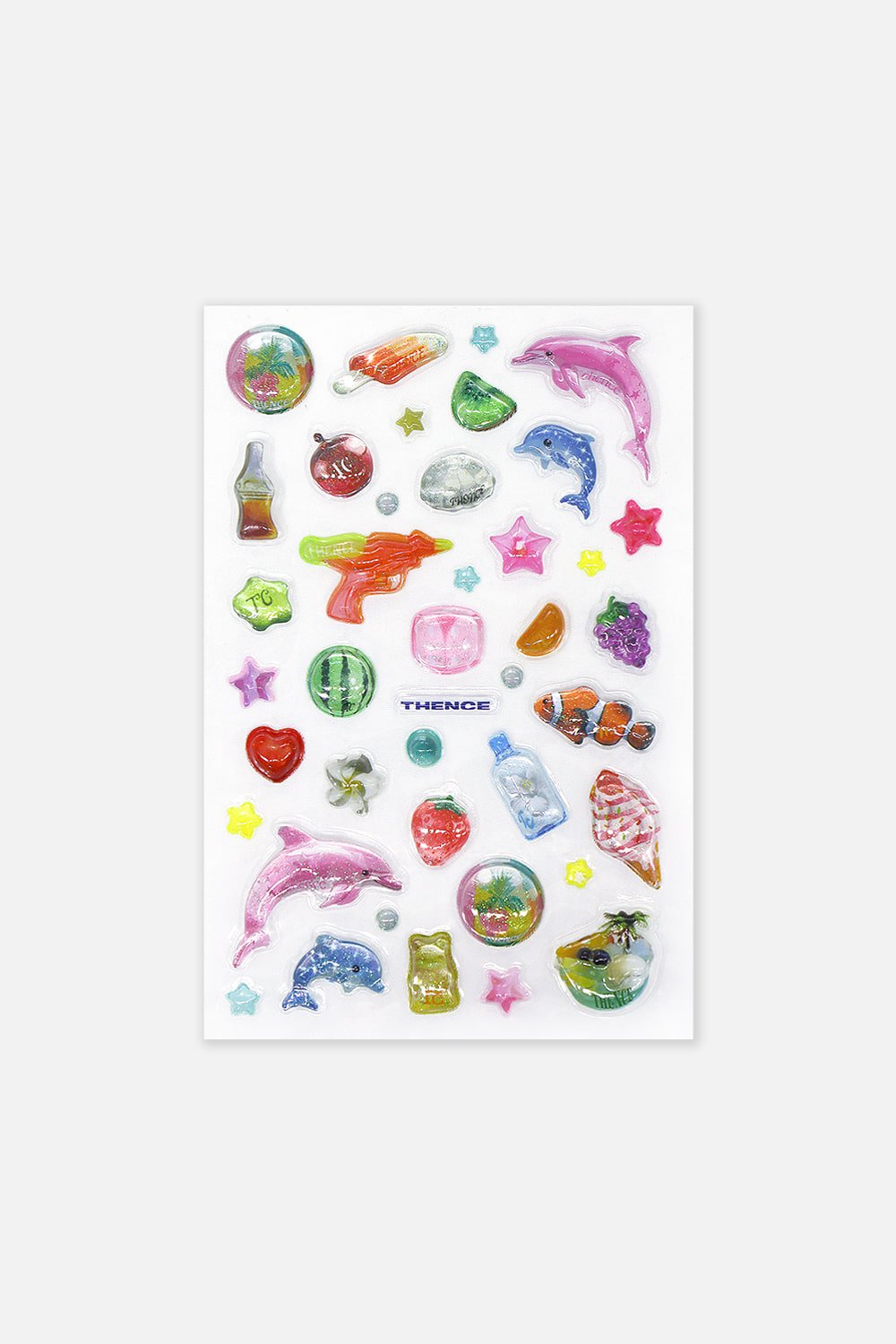 Clear Epoxy Sticker_Paradise | KRAZZY