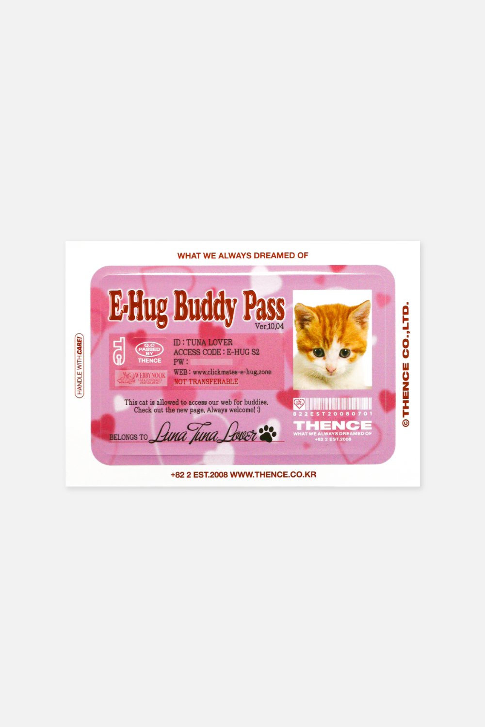 Card Sticker_Buddy Pass | KRAZZY